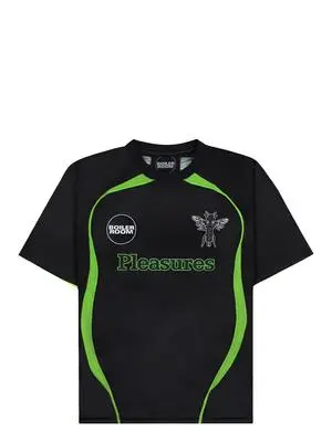 PLEASURES Aqua Soccer Jersey - Black