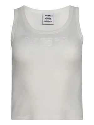 Vetements Vet Tank Top - White