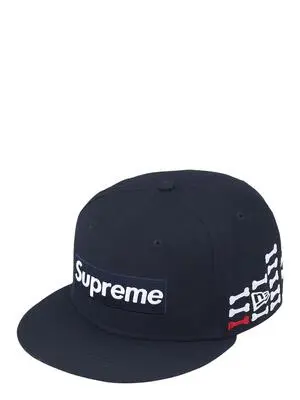 Supreme Bones Box Logo New Era Hat - Blue