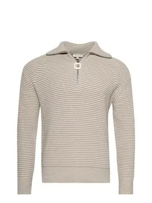 JW Anderson Half Zip Jumper - Tan