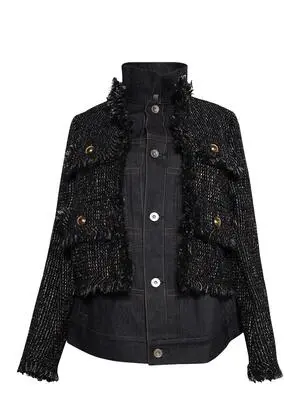 Sacai Tweed Jacket - Blue