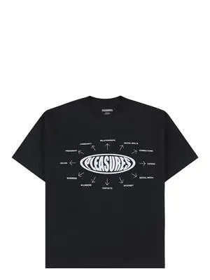 PLEASURES Overview Logo T-shirt - Black
