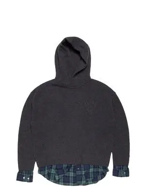 Acne Studios Layered Wool Hoodie - Grey