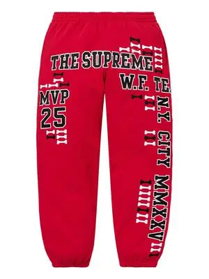 Supreme League Champs Sweatpant - Red