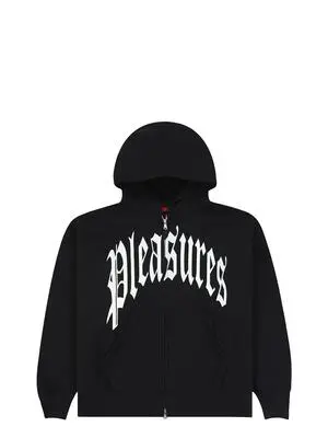 PLEASURES Twitch Zip Hoodie - Black