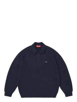 Supreme Small Box Polo Sweater - Blue