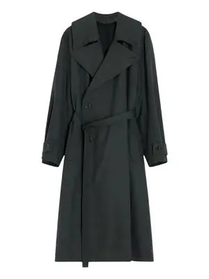 LEMAIRE Trench Coat With Detachable Lining - Black
