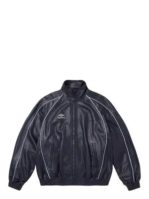 Supreme Leather Track Jacket - Blue