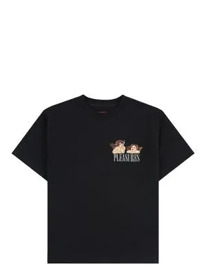 PLEASURES Dynamic Short-sleeve Crewneck - Black