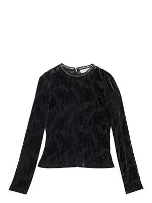 SEA Regine Long-Sleeve Burnout Top