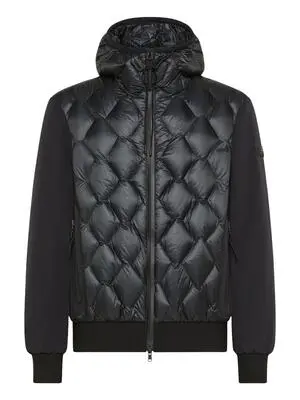 Peuterey Zip-up Jacket With Quilted Hood - Blue