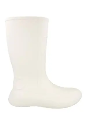 FERRAGAMO Gancini Logo Rain Boots - White