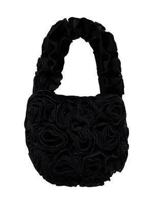 Naked Wardrobe Roses Mini Handbag - Black