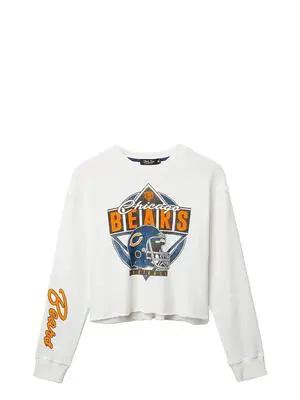 Junk Food Clothing Nfl Chicago Bears Helmet Fleece - Vintage White