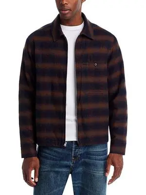Madewell Ombre Flannel Zip Shirt - Ombre Check