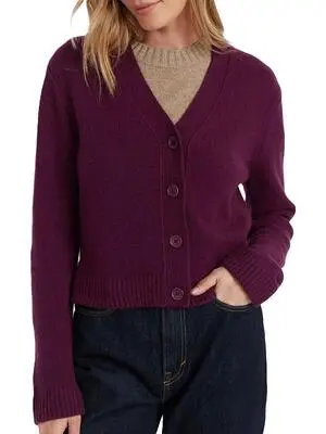 Chinti & Parker Cashmere Cardigan Mulberry