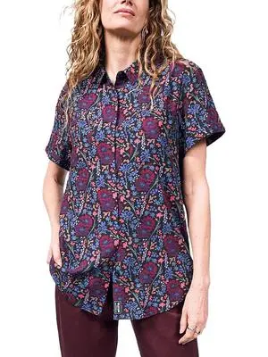 WILDFANG Empower Button-Up Shirt Cosmos Black Multi