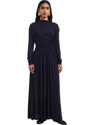 NINETY PERCENT Romy Micromodal Maxi Dress - Darkest Navy