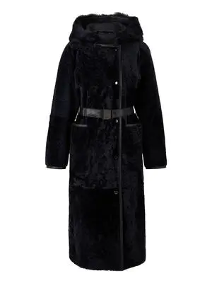 Bogner Lambskin Peyton Coat - Anthracite
