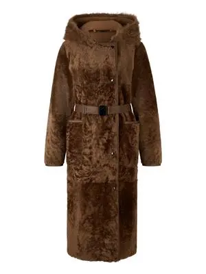 Bogner Lambskin Peyton Coat - Hazel