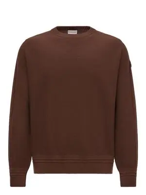 Moncler Crew Neck Wool Sweater - Beige