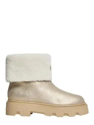 Moncler Aurea Mid Shearling Boots Grey
