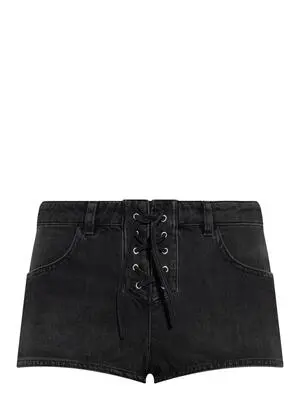 Isabel Marant Delma Denim Shorts - Black