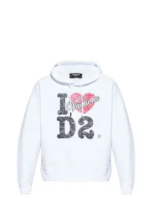 Dsquared2 X Vaquera Printed Hoodie - White