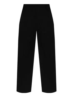 Maison Kitsuné Trousers With Stitching - Black