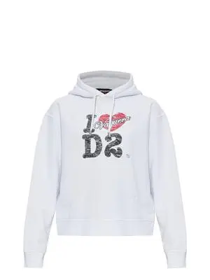 Dsquared2 X Vaquera Printed Hoodie - White