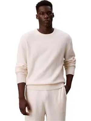 Calvin Klein Crewneck Lounge Sweater - Chalk