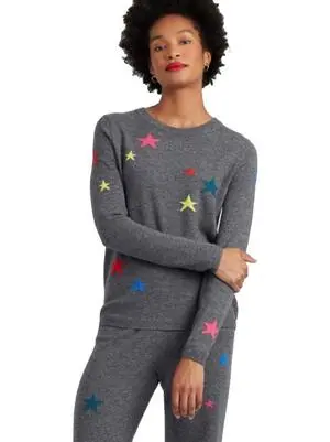 CHINTI & PARKER Star Intarsia Wool Cashmere Sweater