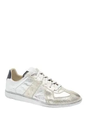 MAISON MARGIELA Replica Low Top Sneaker Silver/white/natural Metallic