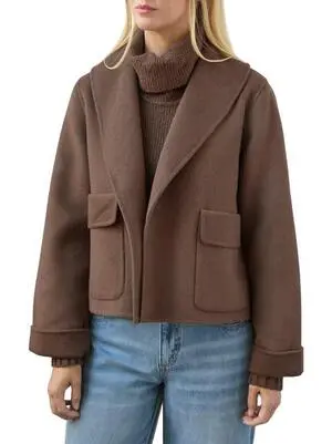 Splendid Crop Icon Coat - Truffle