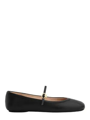 GIANVITO ROSSI Carla Ballerina Flats - Black - Nappa