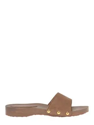 GIANVITO ROSSI Riviera Slide - Pink - Suede Leather