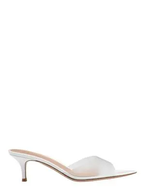 GIANVITO ROSSI Elle 55 Pointed-toe Mule - White - Tpu