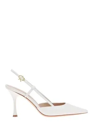 GIANVITO ROSSI Ascent Slingbacks - White - Calf