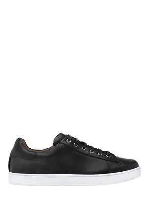 GIANVITO ROSSI Low Top Leather Sneakers - Black - Calf