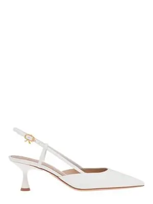 GIANVITO ROSSI Ascent 55 Slingbacks White - Calf