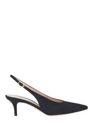 GIANVITO ROSSI Robbie Sling 55 - Blue - Suede