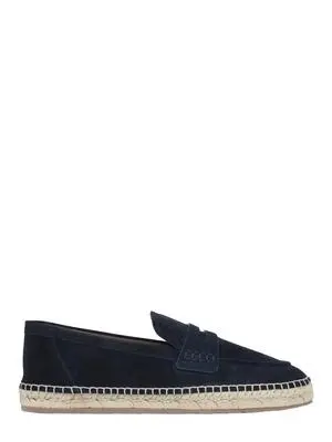 GIANVITO ROSSI Lido Loafers - Blue - Suede Leather