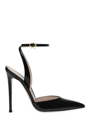 GIANVITO ROSSI Cara Pointed-toe D'orsay Heel - Black -  Patent Calf