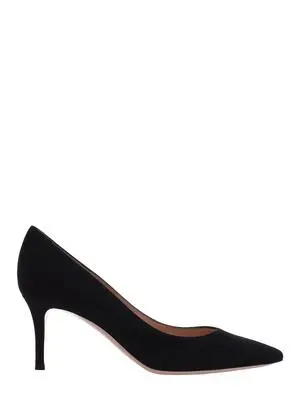 GIANVITO ROSSI Gianvito 70 Suede Pumps Black - Suede