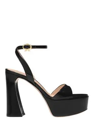 GIANVITO ROSSI Nancy Platform Sandals - Black - Glossy Nappa