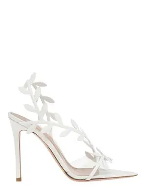GIANVITO ROSSI Flavia Pointed-toe Sandals - White - Nappa