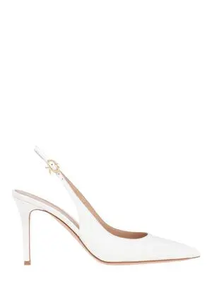 GIANVITO ROSSI Ribbon Sling 85 - White - Nappa