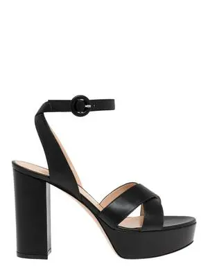 GIANVITO ROSSI Sabrina Platform Sandals - Black - Nappa