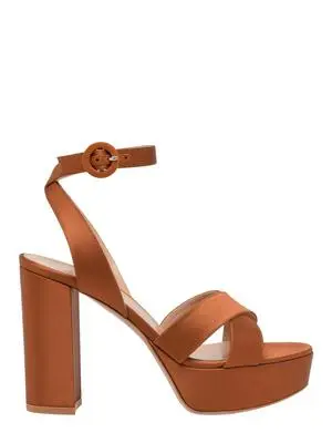 GIANVITO ROSSI Suede Sandals - Brown