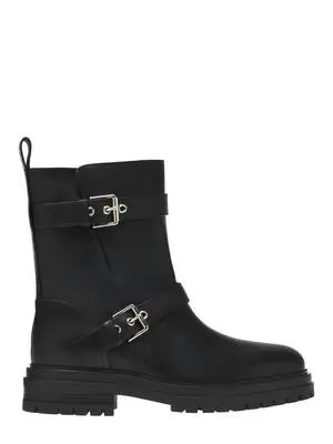 GIANVITO ROSSI Thiago Biker Boots - Black - Calf